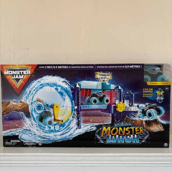 Hot Wheels | Toys | Hot Wheels Monster Truck Megalodon Monster Wash ...